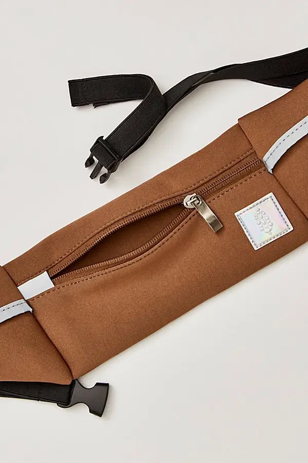 Free People Reflective Runner Belt Bag - Sandy