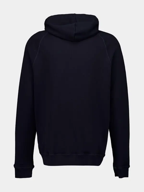 Majestic Filatures Marine Organic Cotton Zipped Hooded Sweatshirt