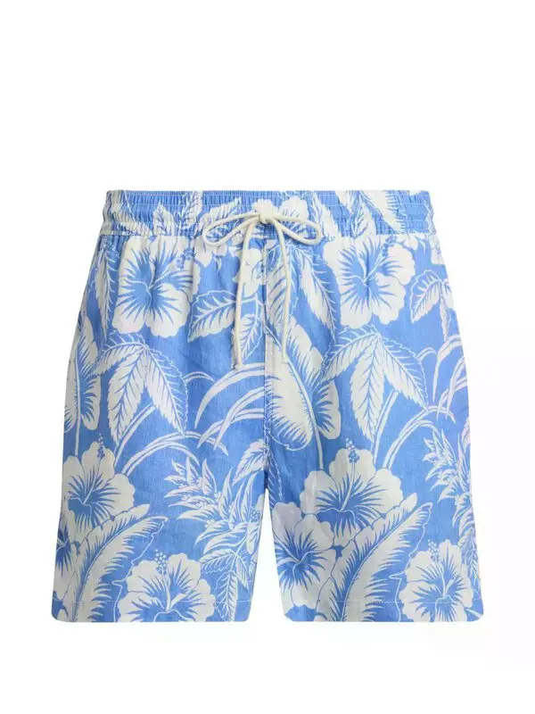 Polo Ralph Lauren Floral Print Swim Shorts - Blue