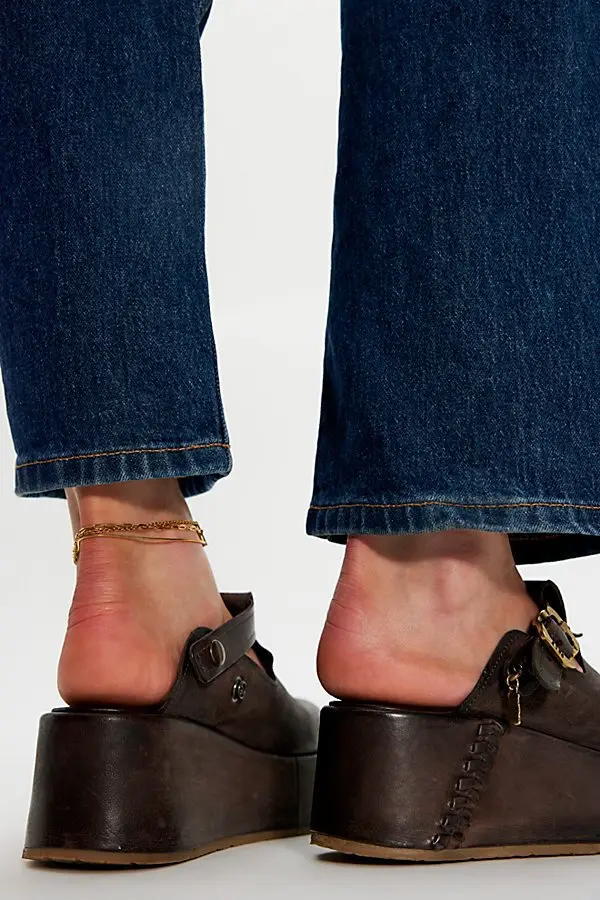 A.S.98 Canyon Platform Clogs With Braided Trim - Ebano