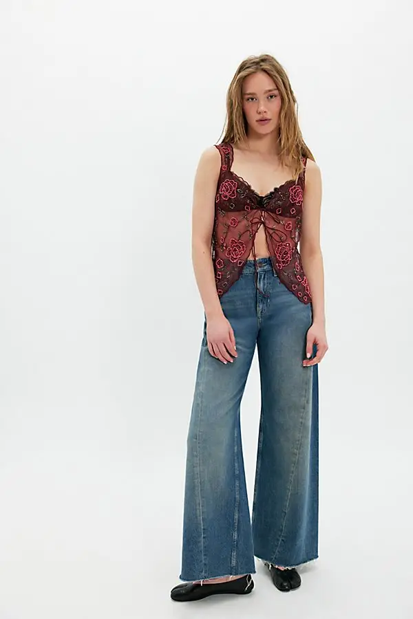 Free People Embellished Garden Tank