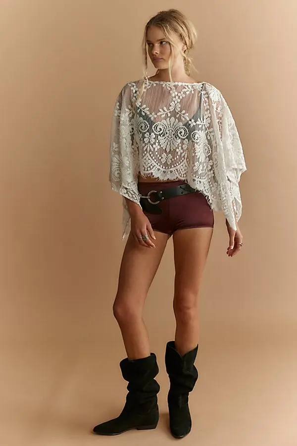 Free People One More Song Slip Shorts - Shiraz