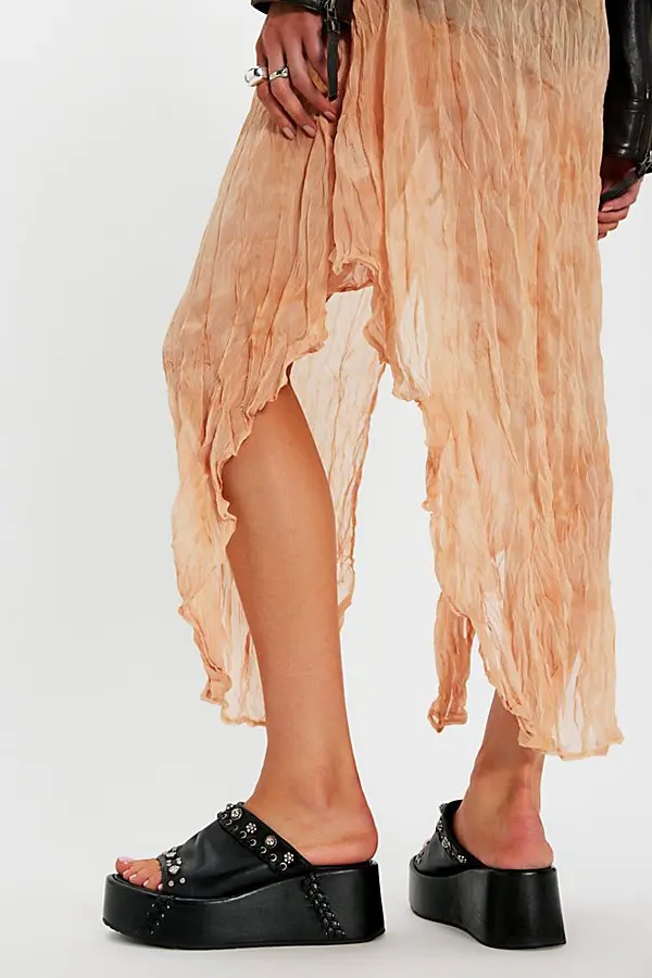 A.S.98 Myles Flatform Sandals - Nero