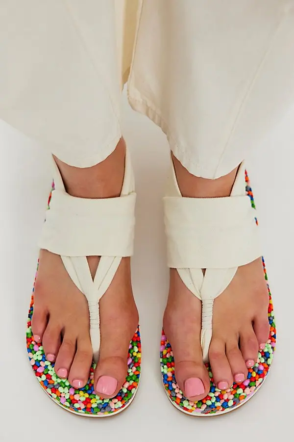 Sanuk Sling Bubblecush Sandals - Rainbow Confetti