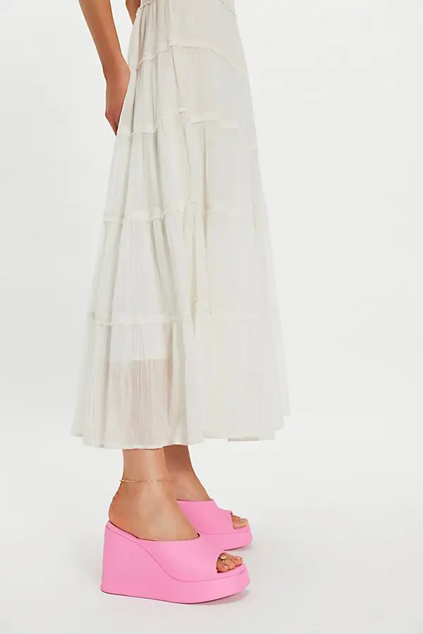 Melissa Free Slip Wedges - Pink