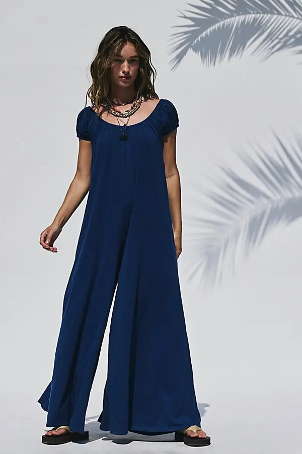 Free People Amory One-piece Jumpsuit - Poseidon