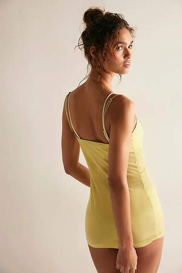 Free People Intimately Air Sign Cami - Silent Lime