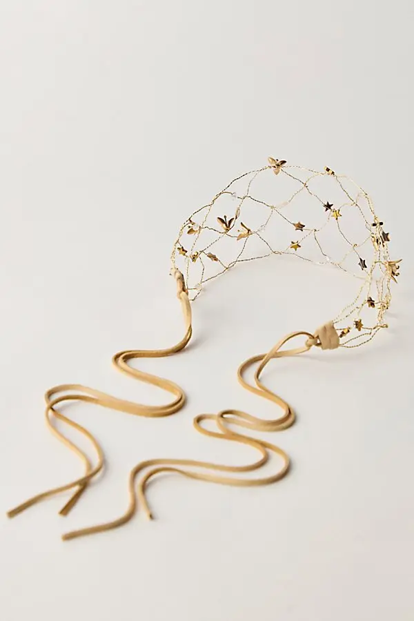 CURRIED MYRRH Lyrielle Wire Net Headband