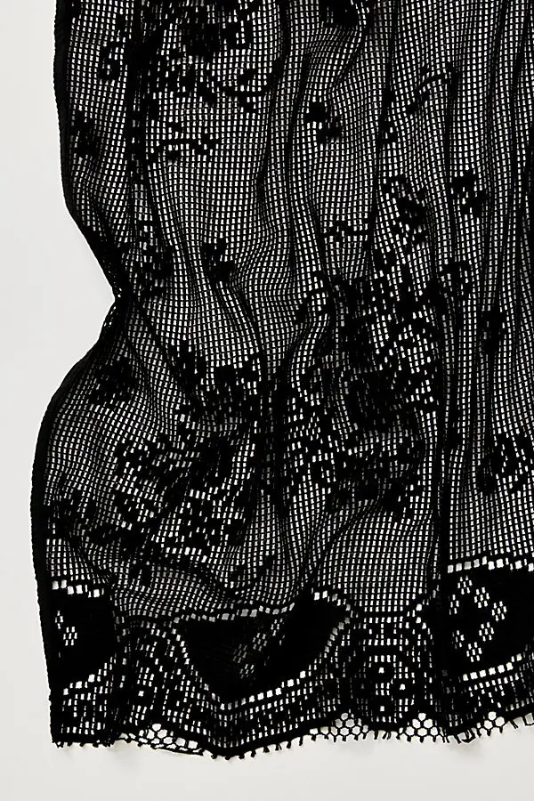 Free People Elsa Lace Poncho - Black