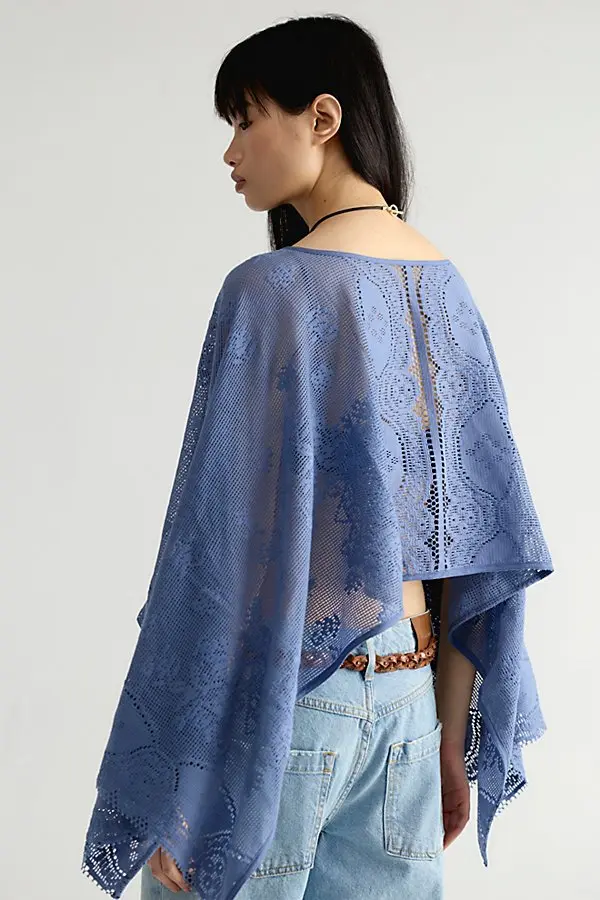 Free People Elsa Poncho - Slate