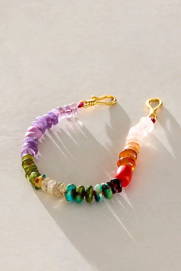 MEREDITH WATERSTRAAT Semiprecious Stone Beaded Bracelet
