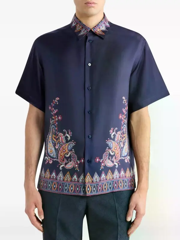 Etro Paisley-print Silk Shirt
