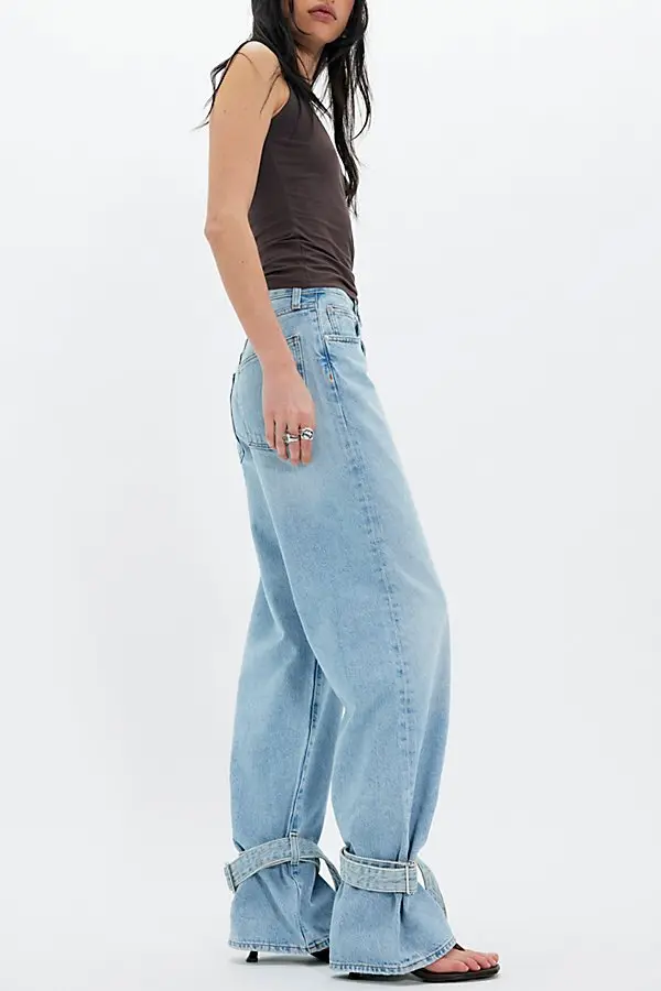 AGOLDE Cinched Hem Taper Jeans