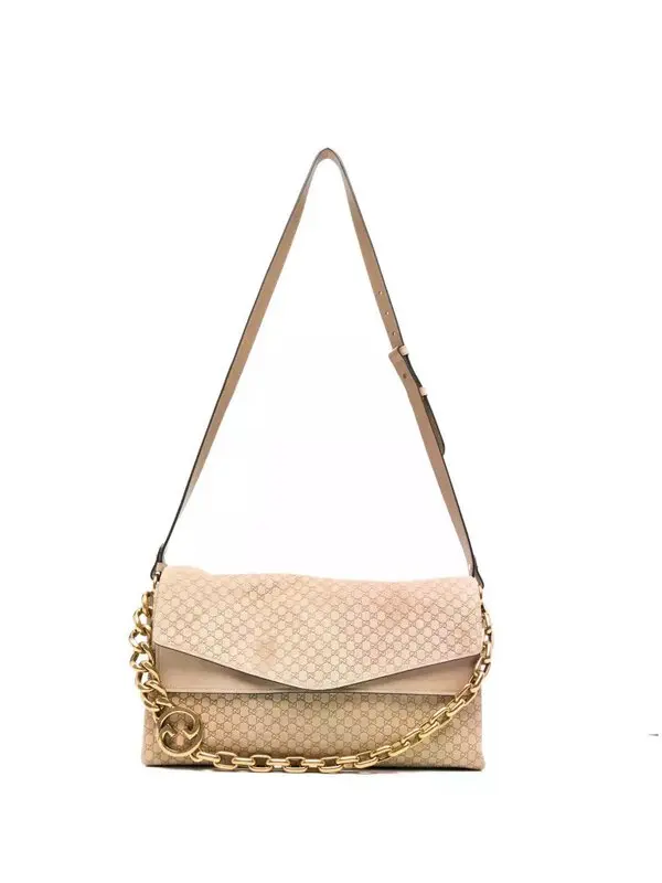 Gucci Gg Chain Shoulder Bag - Neutrals