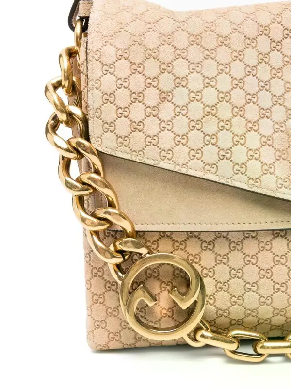 Gucci Gg Chain Shoulder Bag - Neutrals