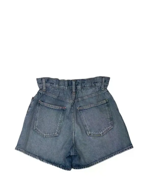 AGOLDE Lyonne High-waisted Denim Shorts - Blue