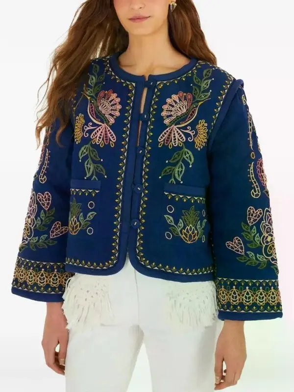 Farm Rio Embroidered Jacket