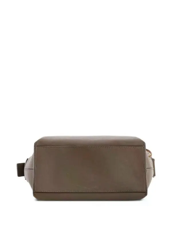 Loewe Cubi Small Leather Crossbody Bag - Green