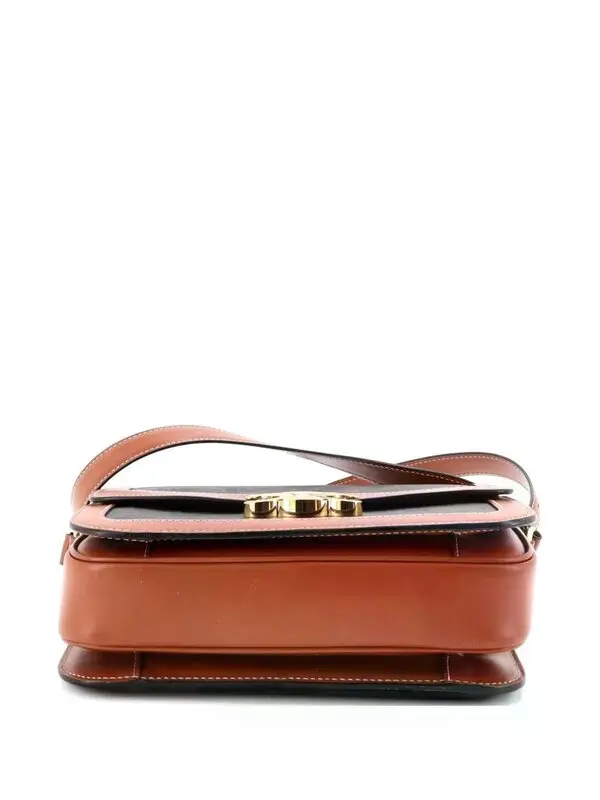 Celine Triomphe Coated Canvas Medium Shoulder Bag - Brown
