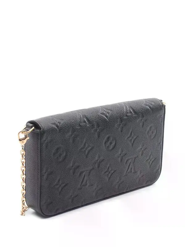 LOUIS VUITTON 2021 Monogram Empreinte Pochette Felicie - Black