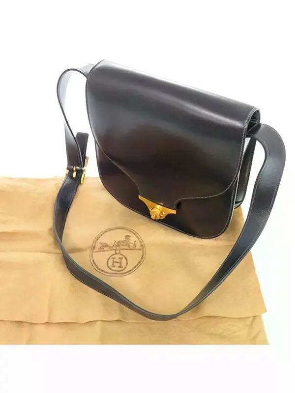Hermès 1945-1970 Box Calf Shoulder Bag