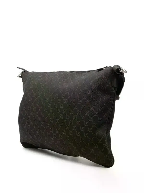 Gucci Gg Denim Crossbody Bag - Brown