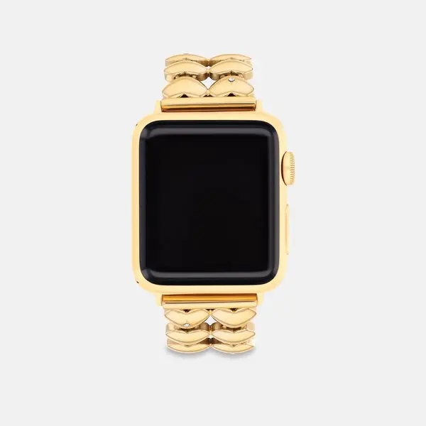 COACH Tone Heart Link Apple Watch® Strap - Gold