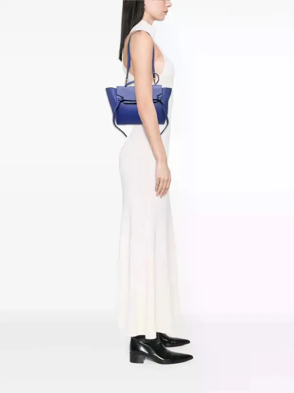 Celine 2014 Mini Leather Belt Bag Satchel - Blue