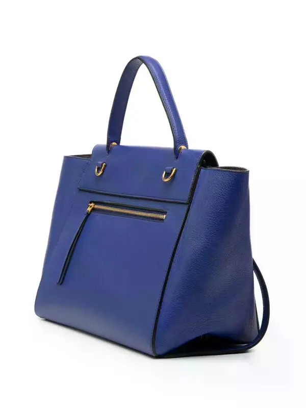Celine 2014 Mini Leather Belt Bag Satchel - Blue