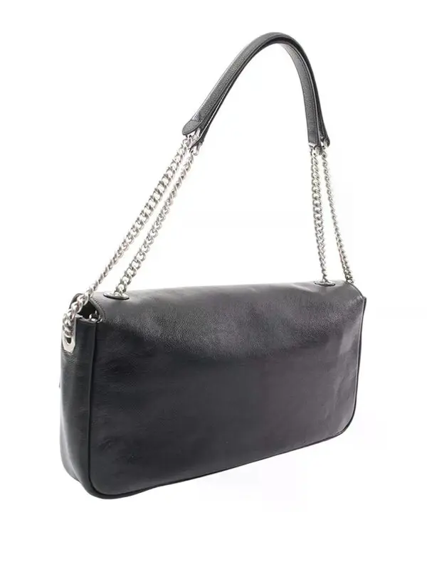 Fendi 2000-2010 Large Leather Chain Baguette