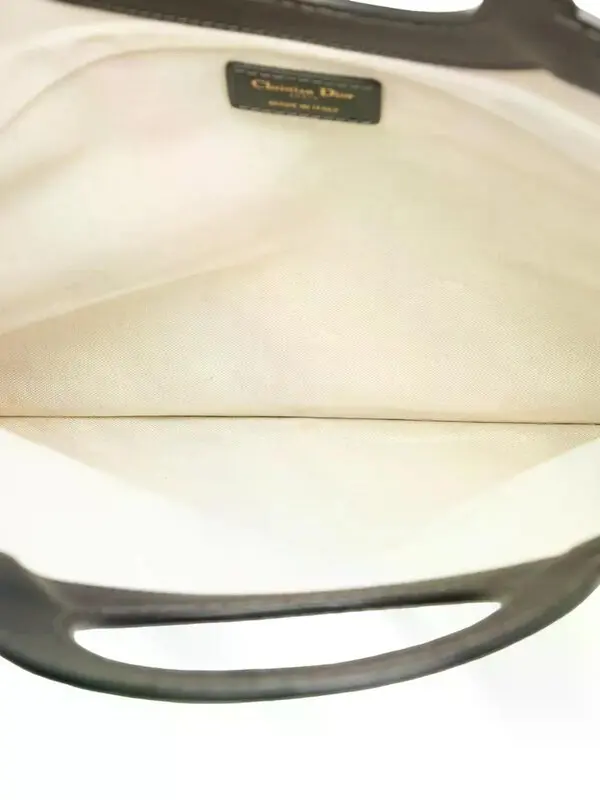 Dior 2020 Oblique Canvas Fold Over Clutch - Blue