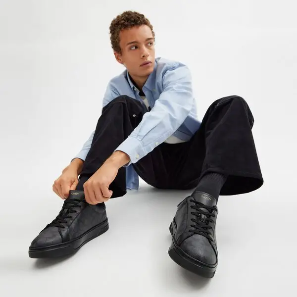 COACH High Line Signature Canvas Sneakers