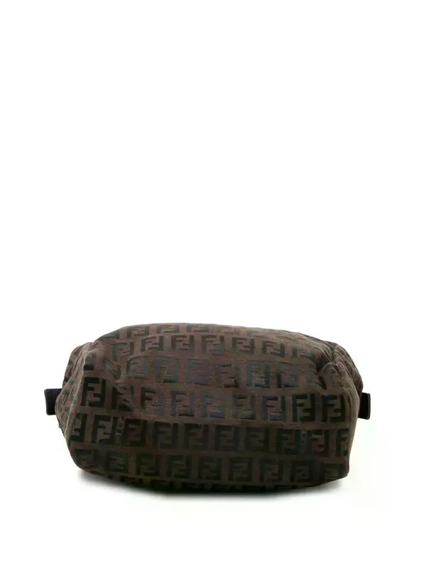 Fendi Mini Zucchino Canvas Handbag - Brown