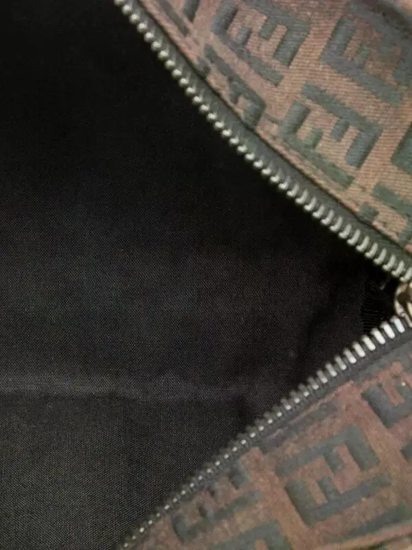 Fendi Mini Zucchino Canvas Handbag - Brown