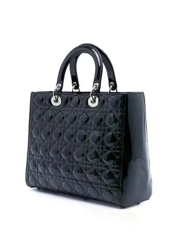 Dior 2010 Large Cannage Lady Satchel - Black