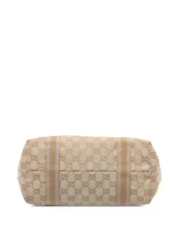 Gucci Gg Canvas Web Jolicoeur Tote Bag