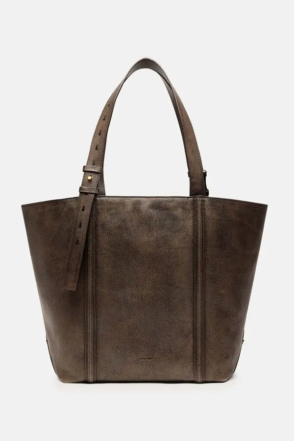 GOLDEN GOOSE 24/7 North South Shopping Bag - Marrone