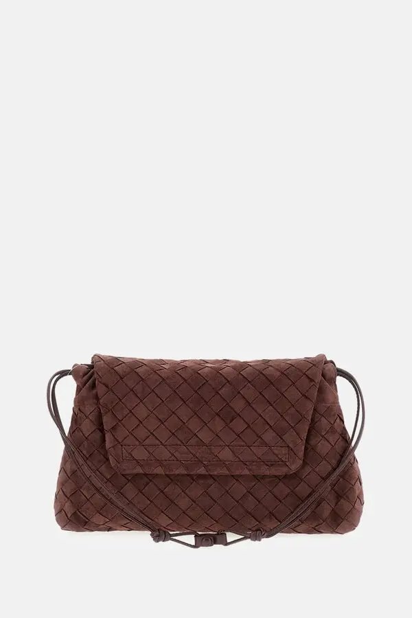 Bottega Veneta Suede Day Bag - Red