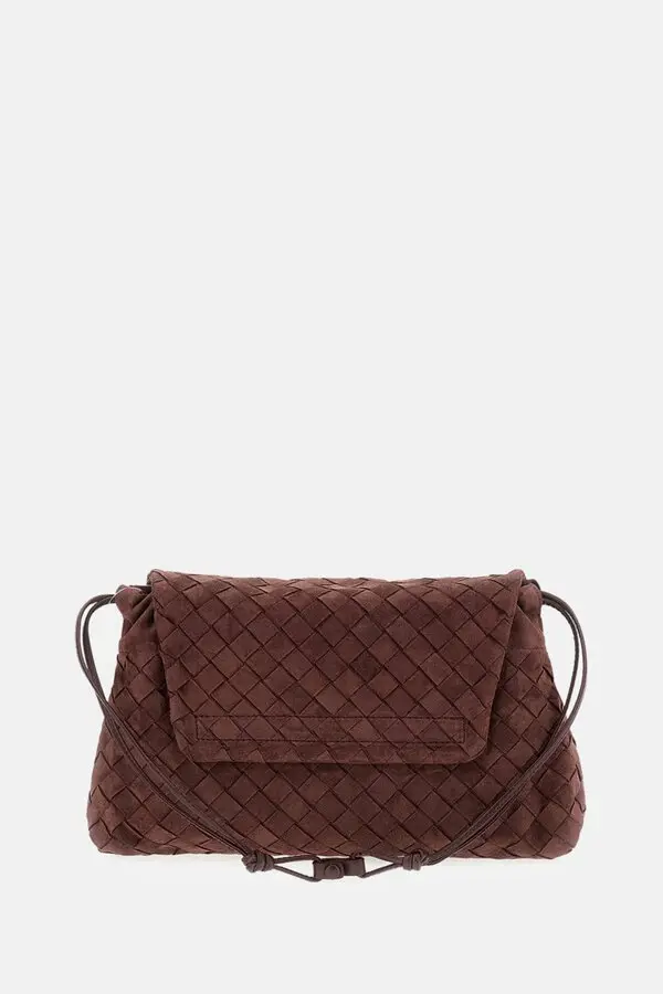 Bottega Veneta Suede Day Bag - Red