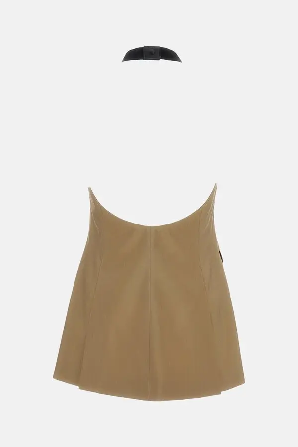 Max Mara Nuraghe Virgin Wool And Silk Gilet - Beige