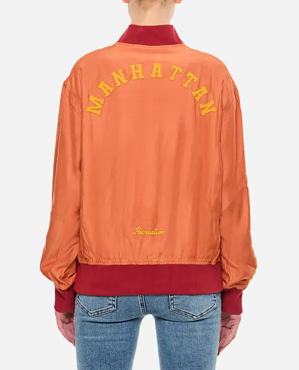 BODE NEW YORK Rally Viscose Bomber Jacket