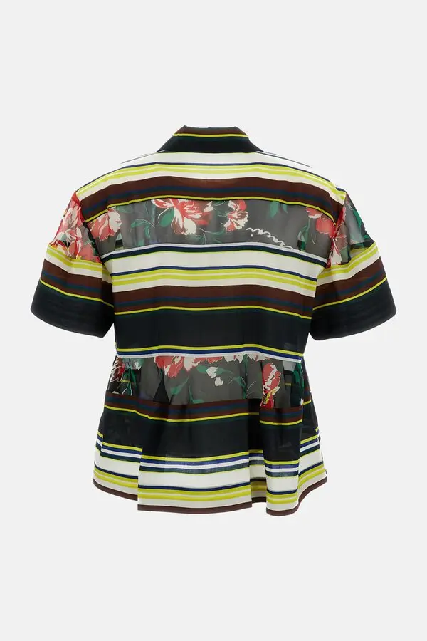 Sacai Patterned Short-sleeve Shirt - Multicolor