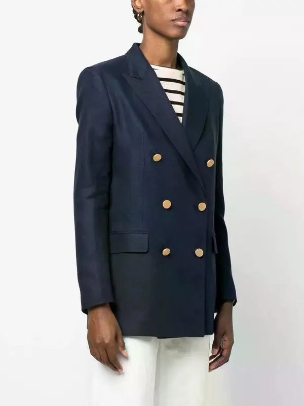 Tagliatore Double-breasted Tailored Blazer - Blue