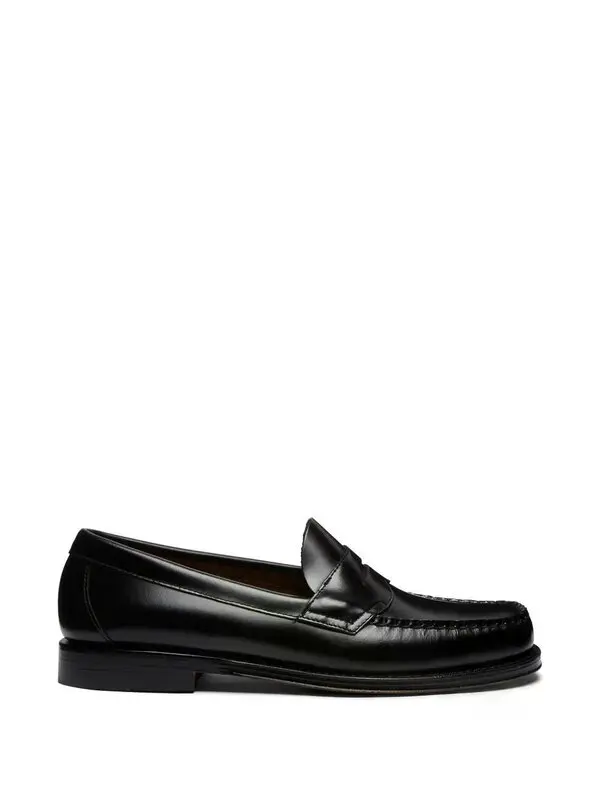 G.H.BASS Weejuns Logan Hand-stitched Penny Loafers - Black
