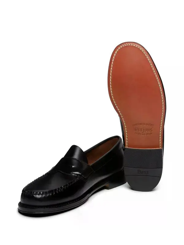 G.H.BASS Weejuns Logan Hand-stitched Penny Loafers - Black