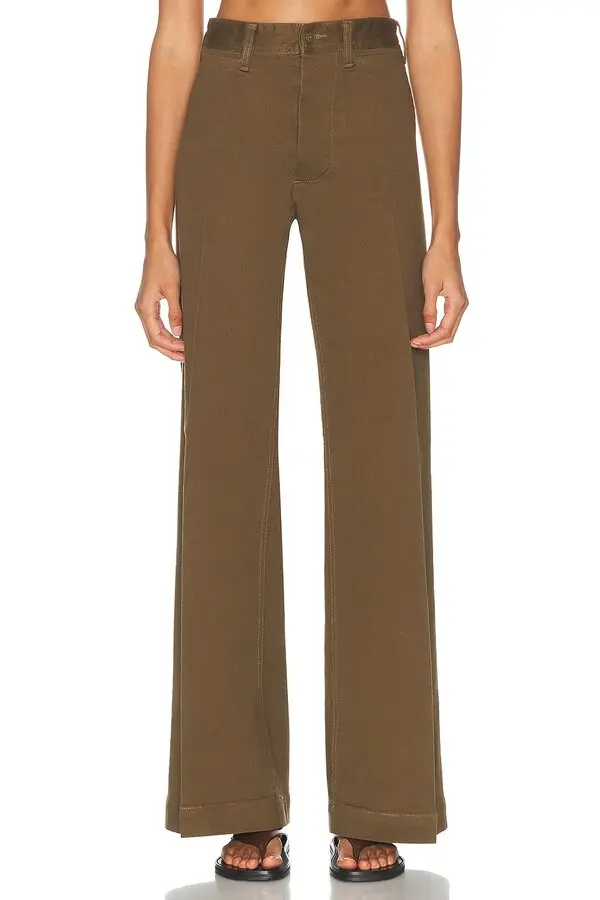 Polo Ralph Lauren Twill Flare Trouser - Olive