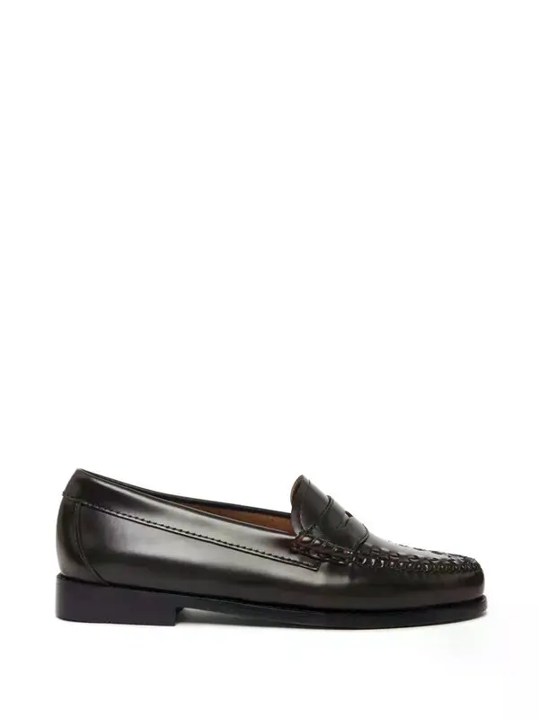 G.H.BASS Weejuns Penny Weave Loafers - Brown