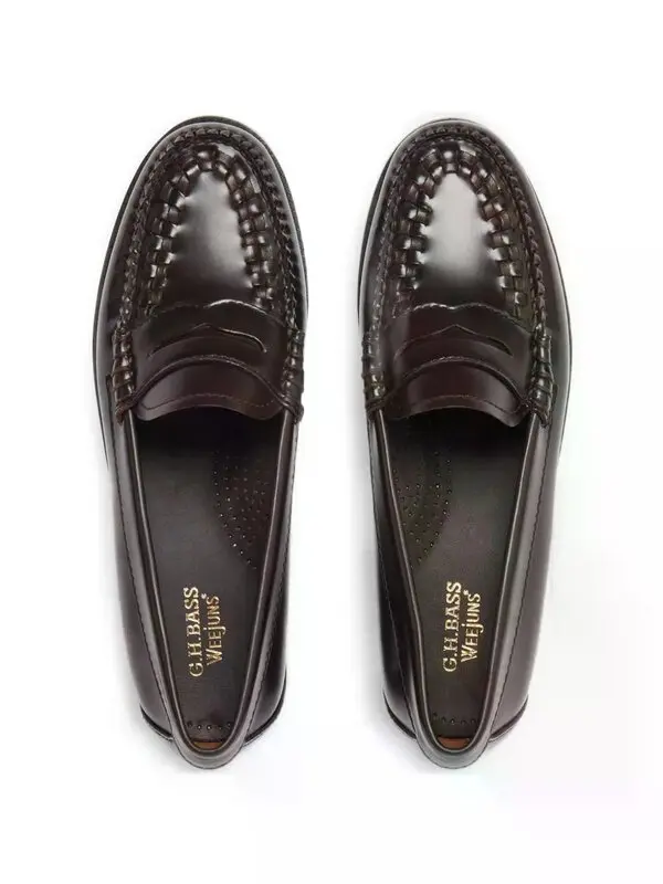 G.H.BASS Weejuns Penny Weave Loafers - Brown