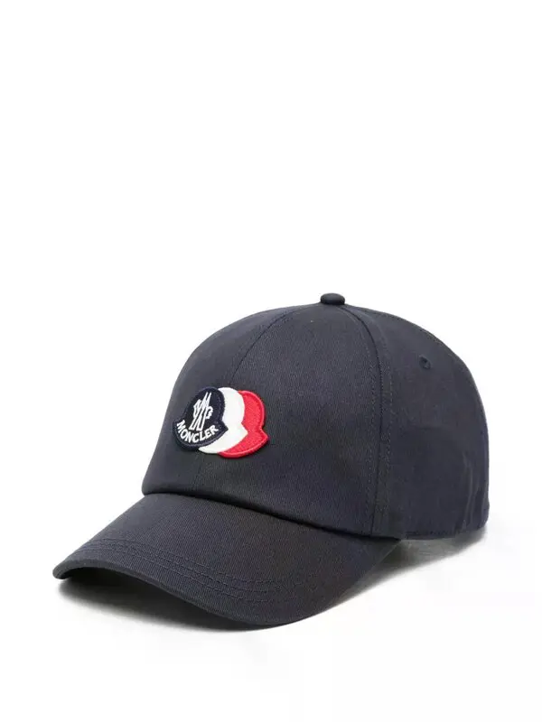 Moncler Logo Patch Baseball Cap - Blue