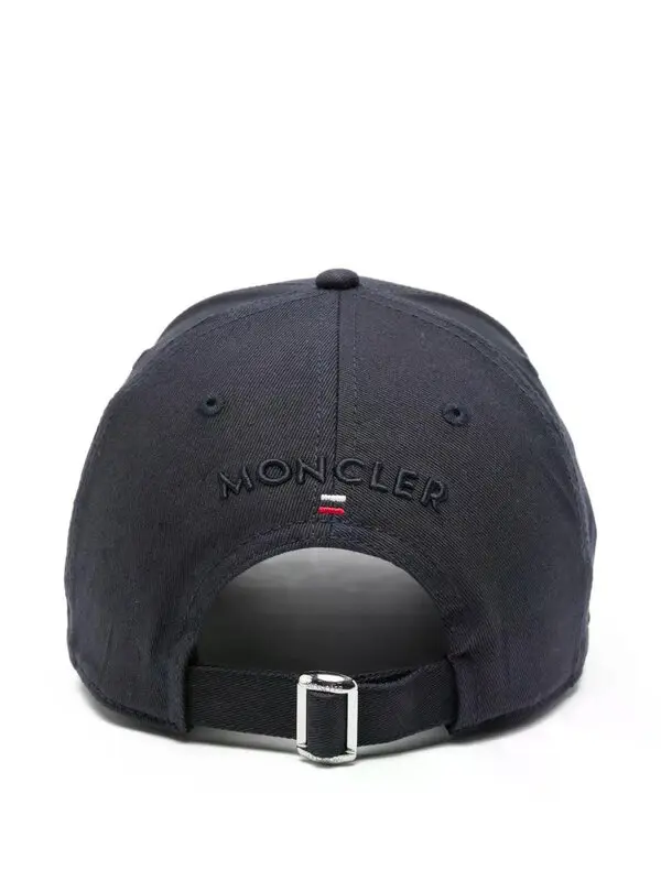 Moncler Logo Patch Baseball Cap - Blue